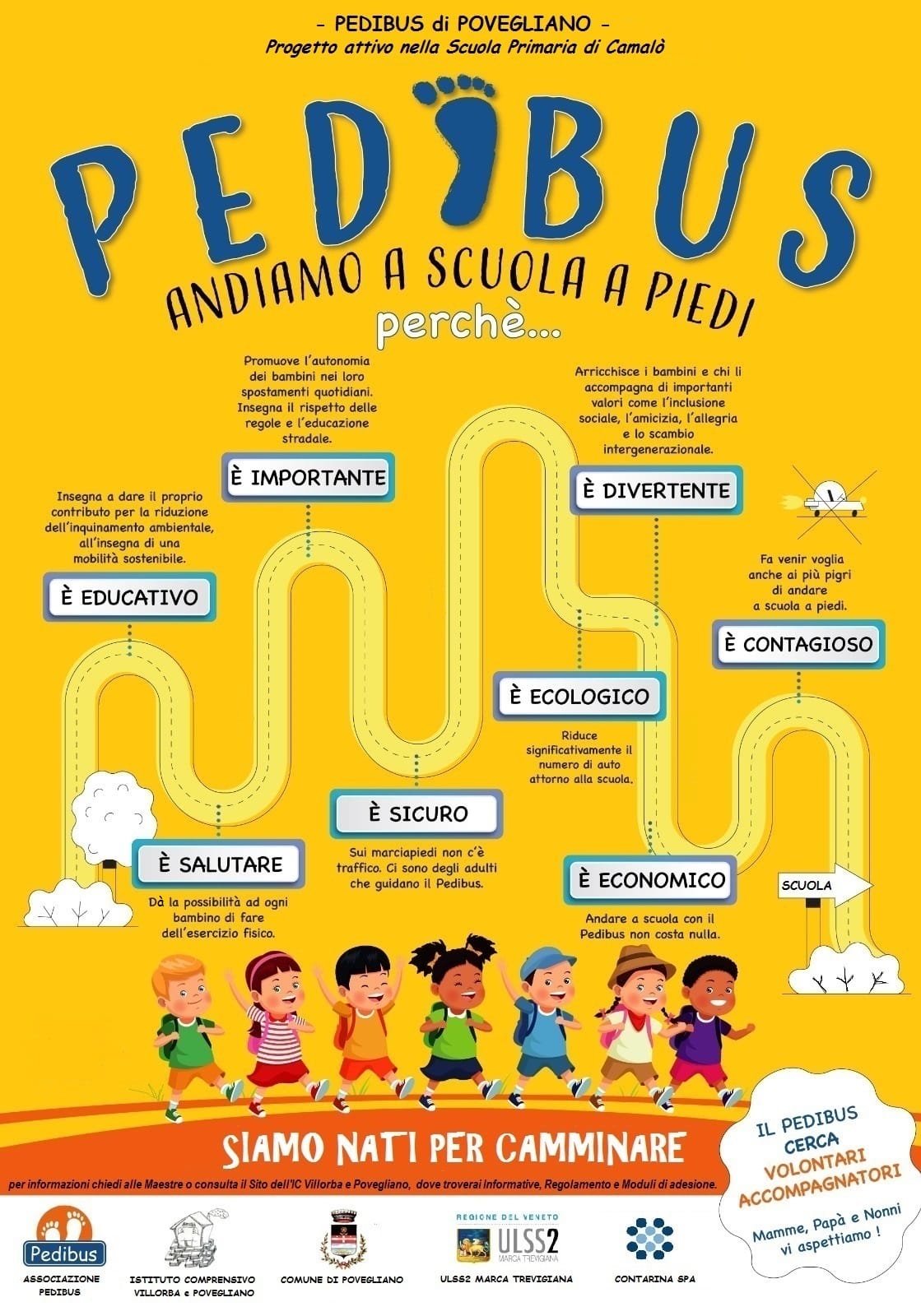 Pedibus comunale Povegliano - Sportello Famiglia Treviso